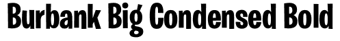 Burbank Big Regular Black Font: Free Download | MaisFontes