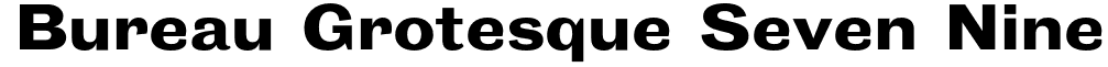Bureau Grotesque Seven Nine: Free Font Download | MaisFontes