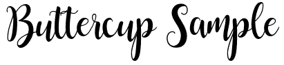 Buttercup Sample: Free Font Download | MaisFontes