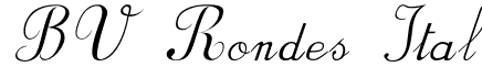 BV Rondes Ital: Baixar Fonte Grátis | MaisFontes