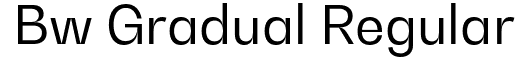 Bw Gradual Regular Font: Free Download | MaisFontes