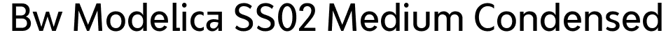 Bw Modelica SS02 Medium Condensed Font: Free Download | MaisFontes