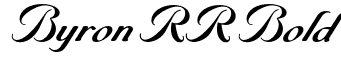 Byron RR Bold Font: Free Download | MaisFontes