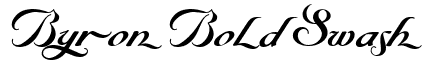 Byron Bold Swash Font: Free Download | MaisFontes
