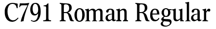C791 Roman Regular: Free Font Download | MaisFontes