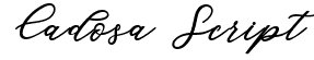 Cadosa Script: Free Font Download | MaisFontes