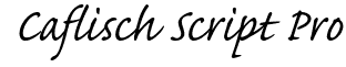 Caflisch Script Pro: Free Font Download | MaisFontes