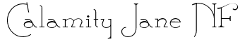 Calamity Jane NF Font: Free Download | MaisFontes