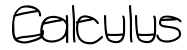 Calculus: Free Font Download | MaisFontes
