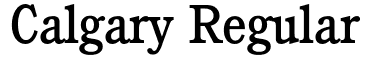 Calgary Regular font download | MaisFontes.com