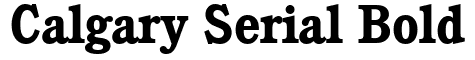 Calgary Serial Bold: Free Font Download | MaisFontes
