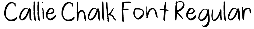 Callie Chalk Font Regular: Free Font Download | MaisFontes
