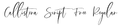 Callistera Script Free Regular: Baixar Fonte Grátis | MaisFontes