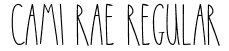 Cami Rae Regular Font: Free Download | MaisFontes