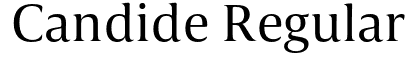 Candide Regular: Free Font Download | MaisFontes