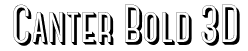 Canter Bold 3D: Free Font Download | MaisFontes