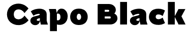 Capo Black Font: Free Download | MaisFontes