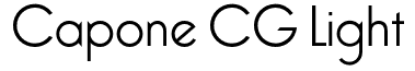 Capone CG Light: Baixar Fonte Grátis | MaisFontes
