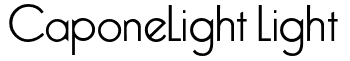 CaponeLight Light: Free Font Download | MaisFontes