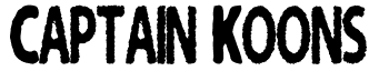 Captain Koons Font: Free Download | MaisFontes