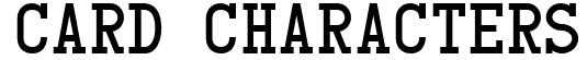 Card Characters: Free Font Download | MaisFontes