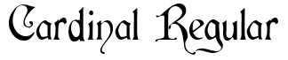 Cardinal Regular Font: Free Download | MaisFontes