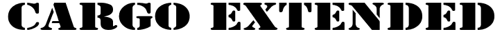 Cargo Extended Font: Free Download | MaisFontes