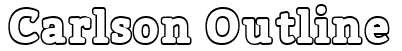 Carlson Outline: Free Font Download | MaisFontes
