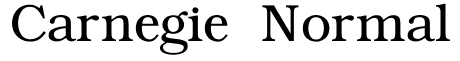 Carnegie Normal Font: Free Download | MaisFontes