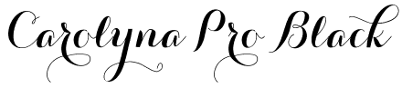 Carolyna Pro Black Font: Free Download | MaisFontes