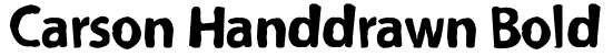Carson Handdrawn Bold: Free Font Download | MaisFontes