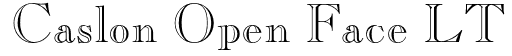 Caslon Open Face Font: Free Download | MaisFontes