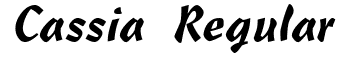 Cassia Regular Font: Free Download | MaisFontes