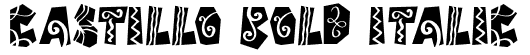 Castillo Bold Italic Font: Free Download | MaisFontes