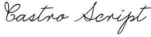 Castro Script: Free Font Download | MaisFontes