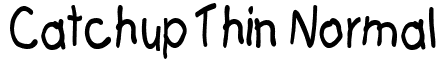 Catchup Thin Normal: Free Font Download | MaisFontes