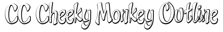 CC Cheeky Monkey Outline: Free Font Download | MaisFontes
