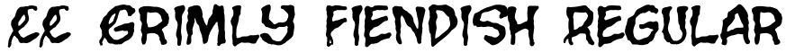 CC Grimly Fiendish Regular: Free Font Download | MaisFontes