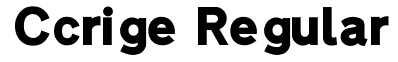 Ccrige Regular Font: Free Download | MaisFontes