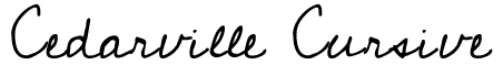 Cedarville Cursive: Free Font Download | MaisFontes