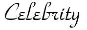 Celebrity Font: Free Download | MaisFontes