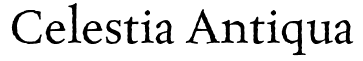 Celestia Antiqua Font: Free Download | MaisFontes