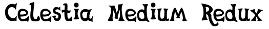 Celestia Medium Redux Font: Free Download | MaisFontes