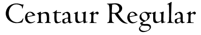 Centaur Regular Font: Free Download | MaisFontes