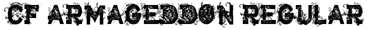 CF Armageddon Regular Font: Free Download | MaisFontes