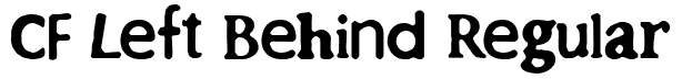 CF Left Behind Regular Font: Free Download | MaisFontes