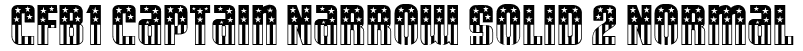 CFB1 Captain Narrow SOLID 2 Normal Font: Free Download | MaisFontes