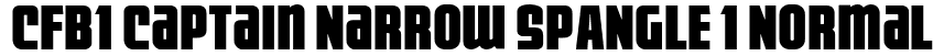 CFB1 Captain Narrow SPANGLE 1 Normal: Free Font Download | MaisFontes