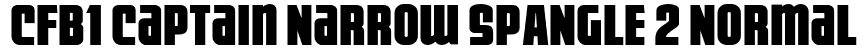 CFB1 Captain Narrow SPANGLE 2 Normal: Free Font Download | MaisFontes