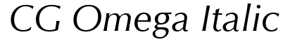 CG Omega Font: Free Download | MaisFontes